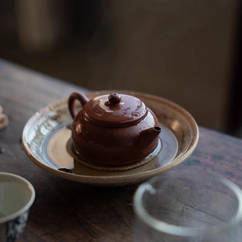 100cc chinese Yixing Handmade Zisha Zhu Clay Zhu Ni teapot "Yuan Zhu ...