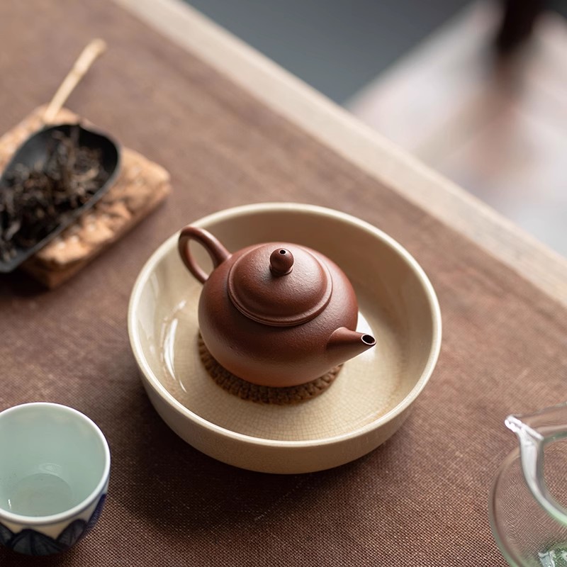 110cc chinese Yixing Handmade Zisha Zhu Clay Zhu Ni teapot "Shui Ping ...